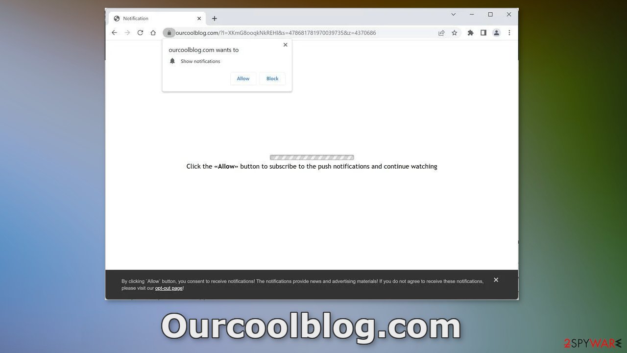 Remove Ourcoolblog.com ads (spam) - Free Guide