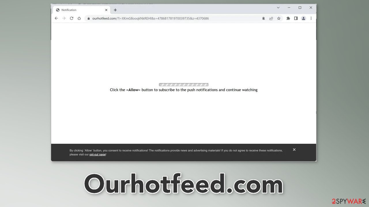 Remove Ourhotfeed.com ads (spam) - Free Guide