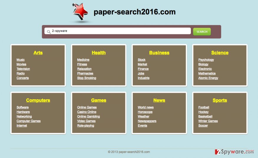 Remove Paper-search2016.com virus (Free Instructions)