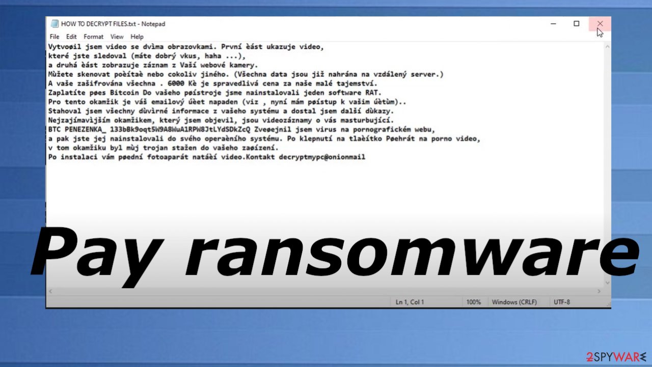 Remove .pay file virus (Decryption Methods Included)