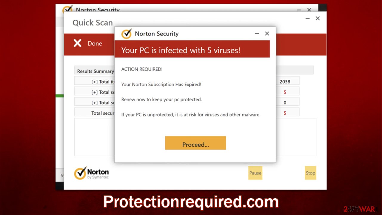 Remove Protectionrequired.com ads (fake) - Free Guide