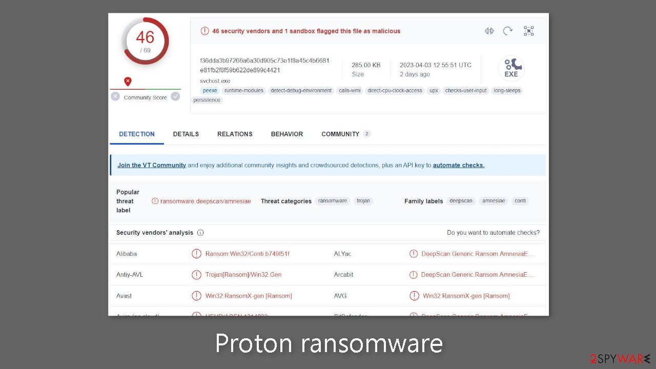Remove Proton ransomware (virus) - Recovery Instructions Included