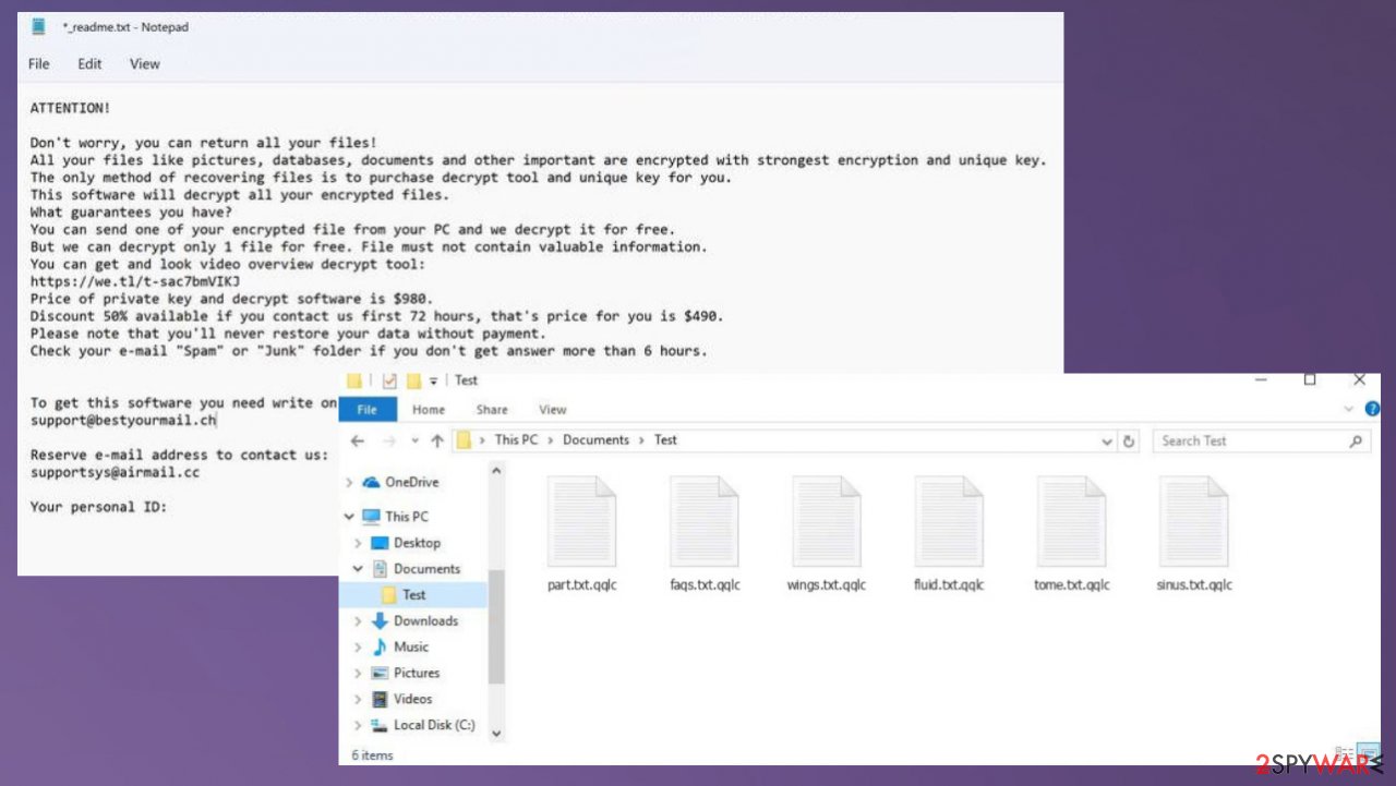 Remove Qqlc ransomware (virus) - Decryption Steps Included