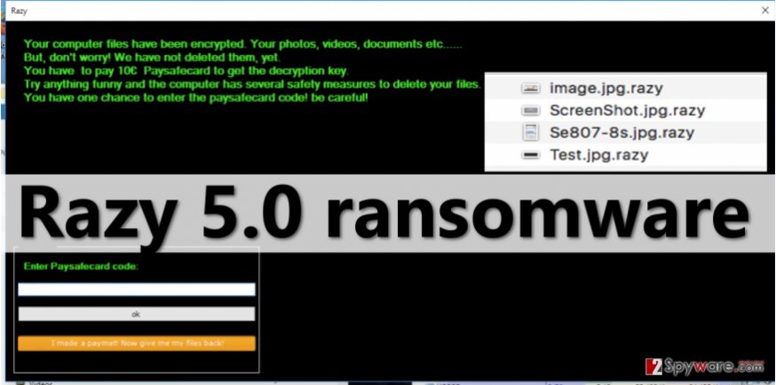 Remove Razy 5.0 ransomware / virus (Improved Instructions)