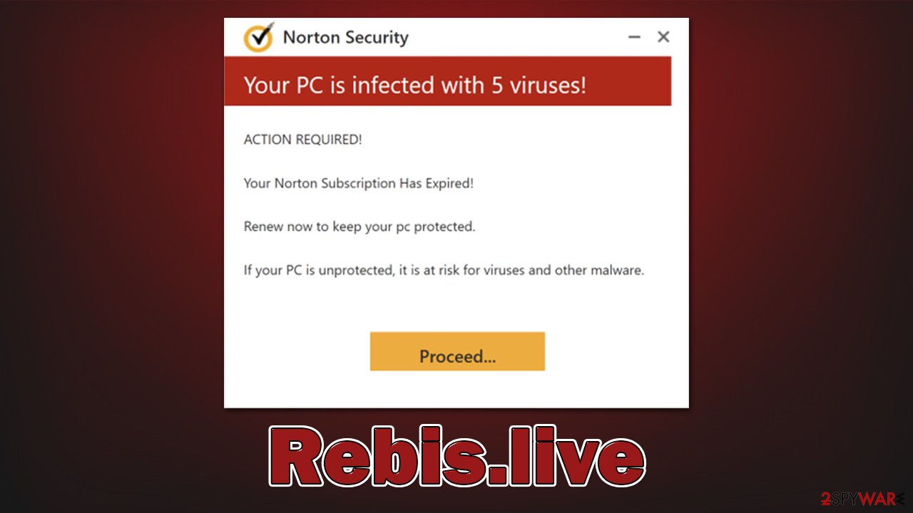 Remove Rebis.live ads (scam) - Free Instructions