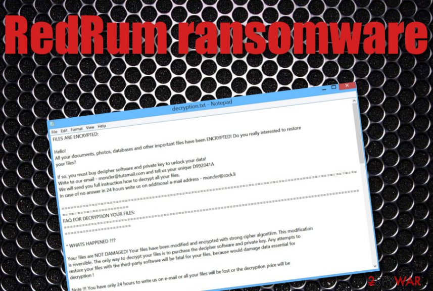 Remove RedRum ransomware (Removal Guide) - Improved Instructions