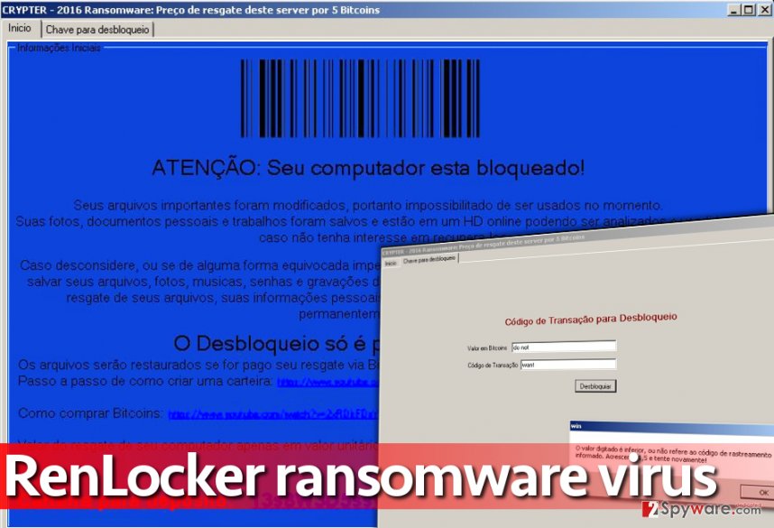 Remove RenLocker ransomware / virus (Free Instructions)