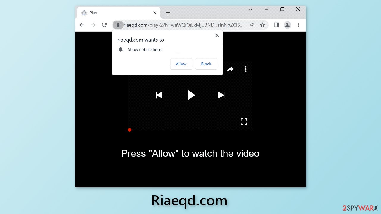 Remove Riaeqd.com ads (spam) - Free Guide