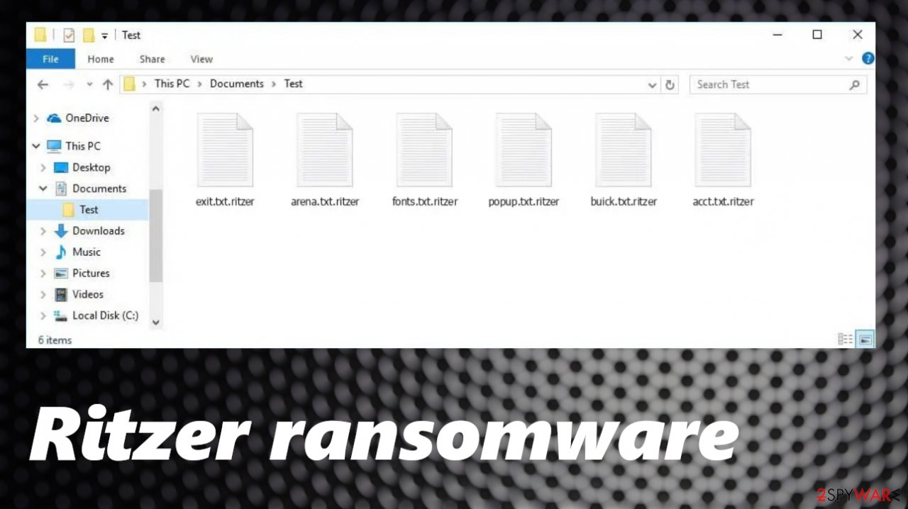 Remove Ritzer ransomware (virus) - Decryption Steps Included