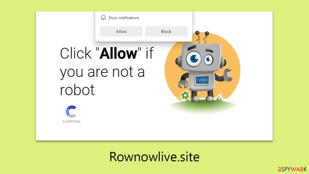 Remove Rownowlive.site ads (Tutorial) - Chrome, Firefox, IE, Edge