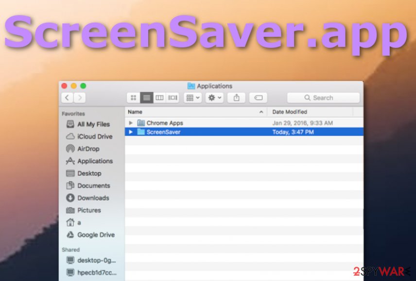Remove ScreenSaver.app (Virus Removal Instructions) - Free Guide
