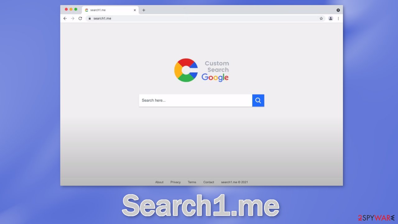 Remove Search1.me browser hijacker (virus) - Free Guide