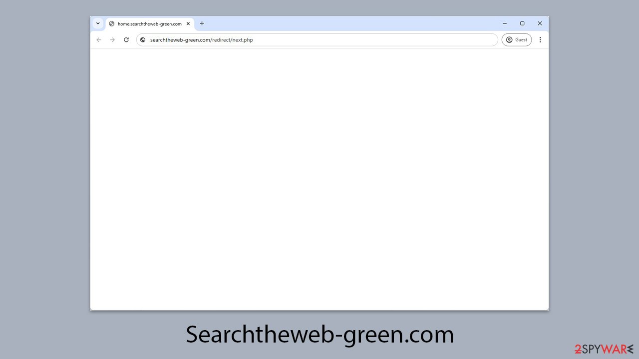 Remove Searchtheweb-green.com redirect (Free Guide) - Chrome, Firefox, IE, Edge