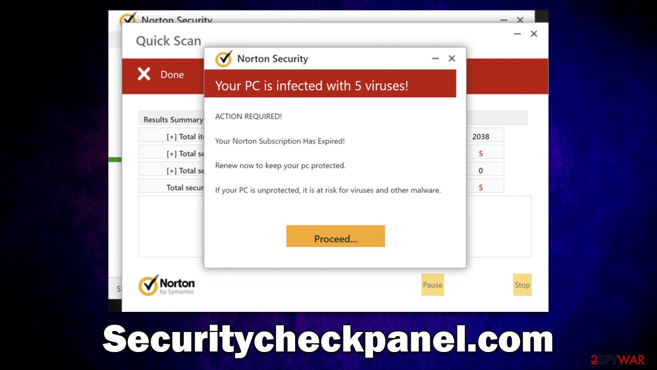 Remove Securitycheckpanel.com ads (scam) - guide