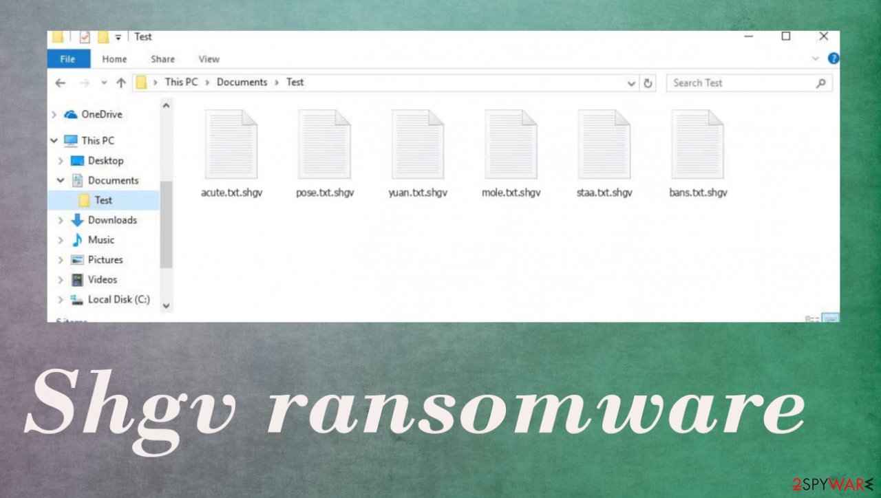 Remove Shgv ransomware (Decryption Steps Included) / Virus Removal Guide
