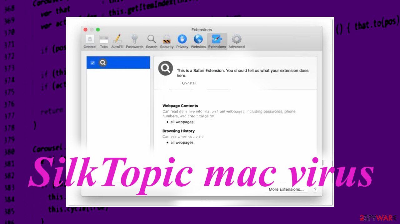 Remove SilkTopic mac virus (spam)