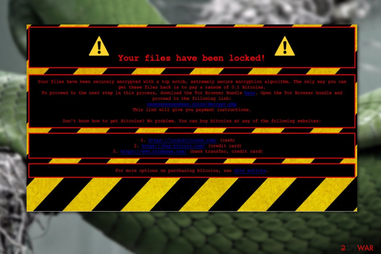 Remove SnakeLocker ransomware / virus (Removal Guide) - Easy Removal Guide