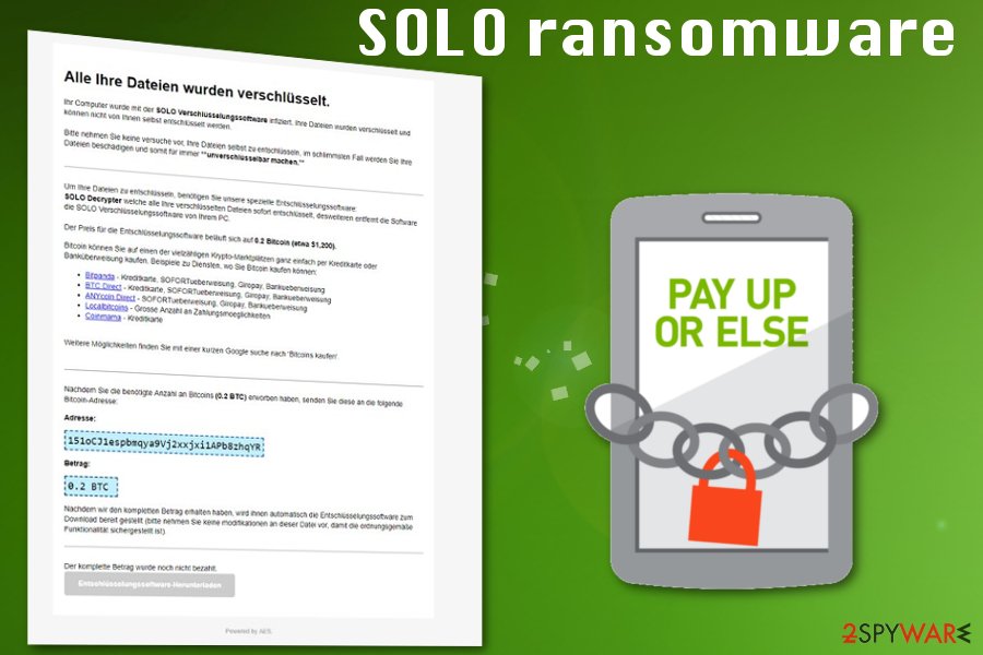 Remove SOLO ransomware (Removal Guide) - Decryption Steps Included