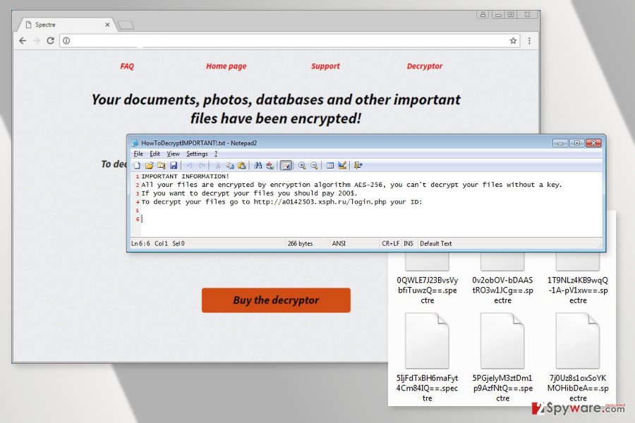Remove Spectre ransomware / virus (Removal Instructions) - Decryption ...