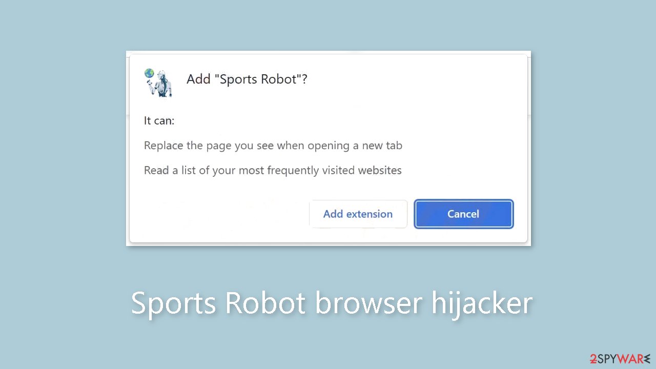 Remove Sports Robot browser hijacker (Improved Guide)