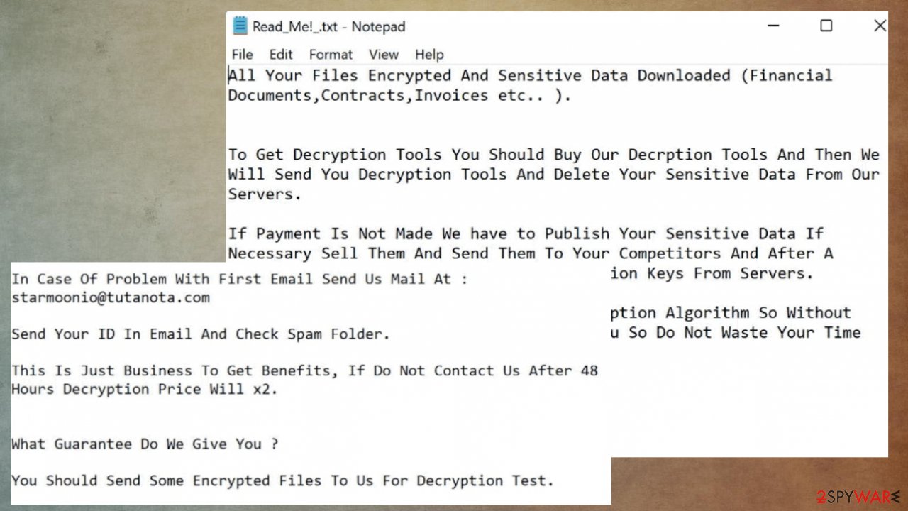 Remove Starmoon ransomware (virus) - Bonus: Decryption Steps