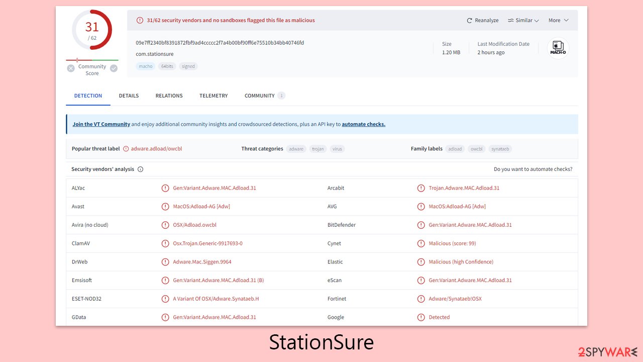 Remove StationSure Mac virus (Tutorial) - Free Instructions