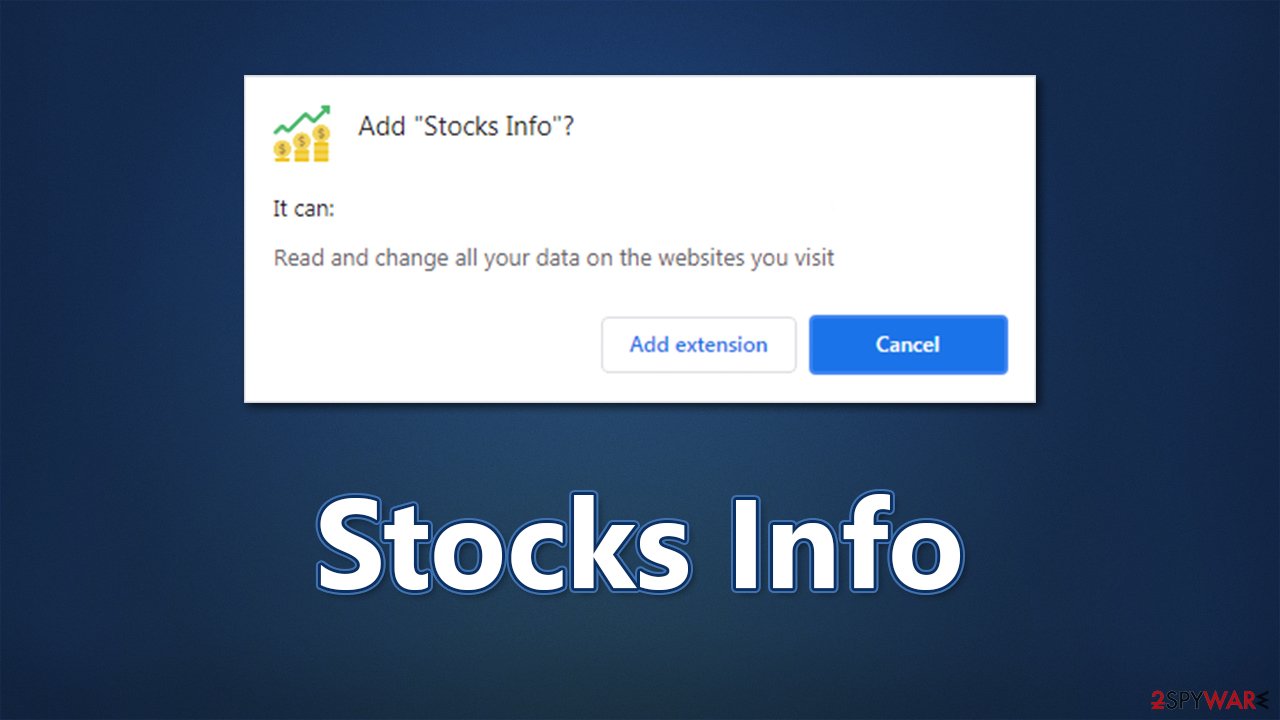 Remove Stocks Info browser hijacker (virus) - Chrome, Firefox, IE, Edge