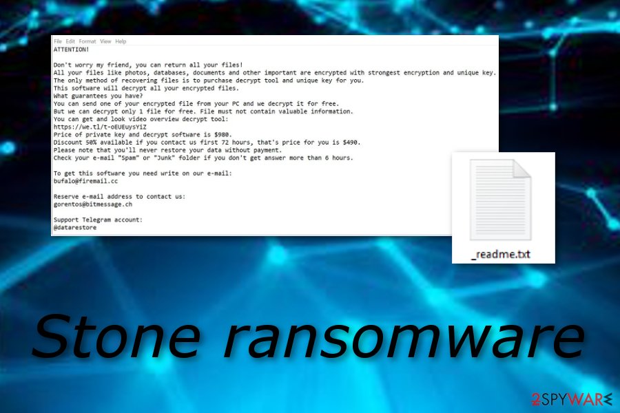 Advanced removal guide for Stone ransomware (STOP)