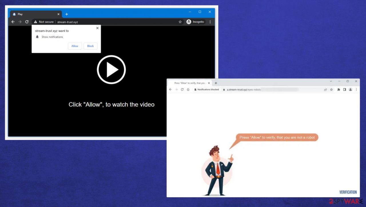 Remove Stream-trust.xyz ads (spam)