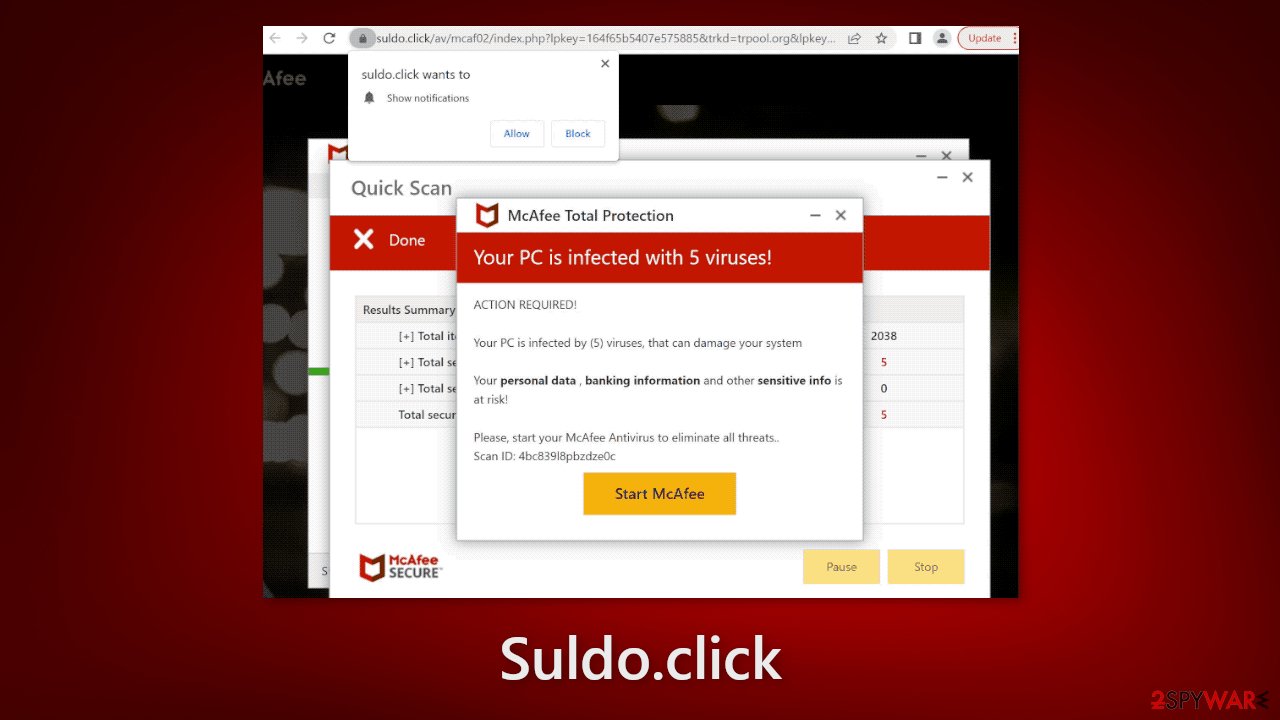 Remove Suldo.click ads (spam) - Free Guide
