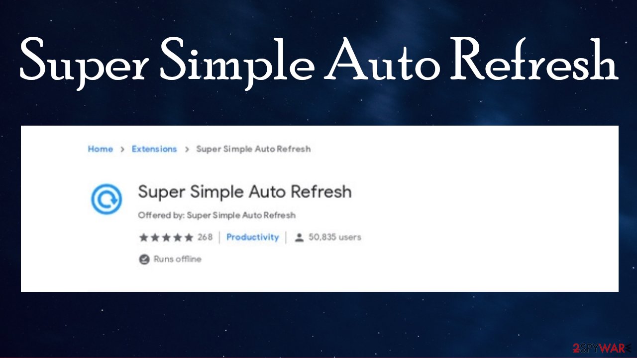 Remove Super Simple Auto Refresh (Removal Instructions) - Free Guide