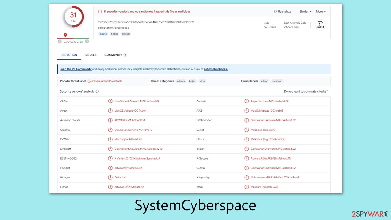 Remove SystemCyberspace Mac virus (Tutorial)