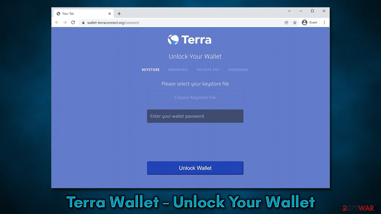 Remove “Terra Wallet – Unlock Your Wallet” scam (Free Guide)