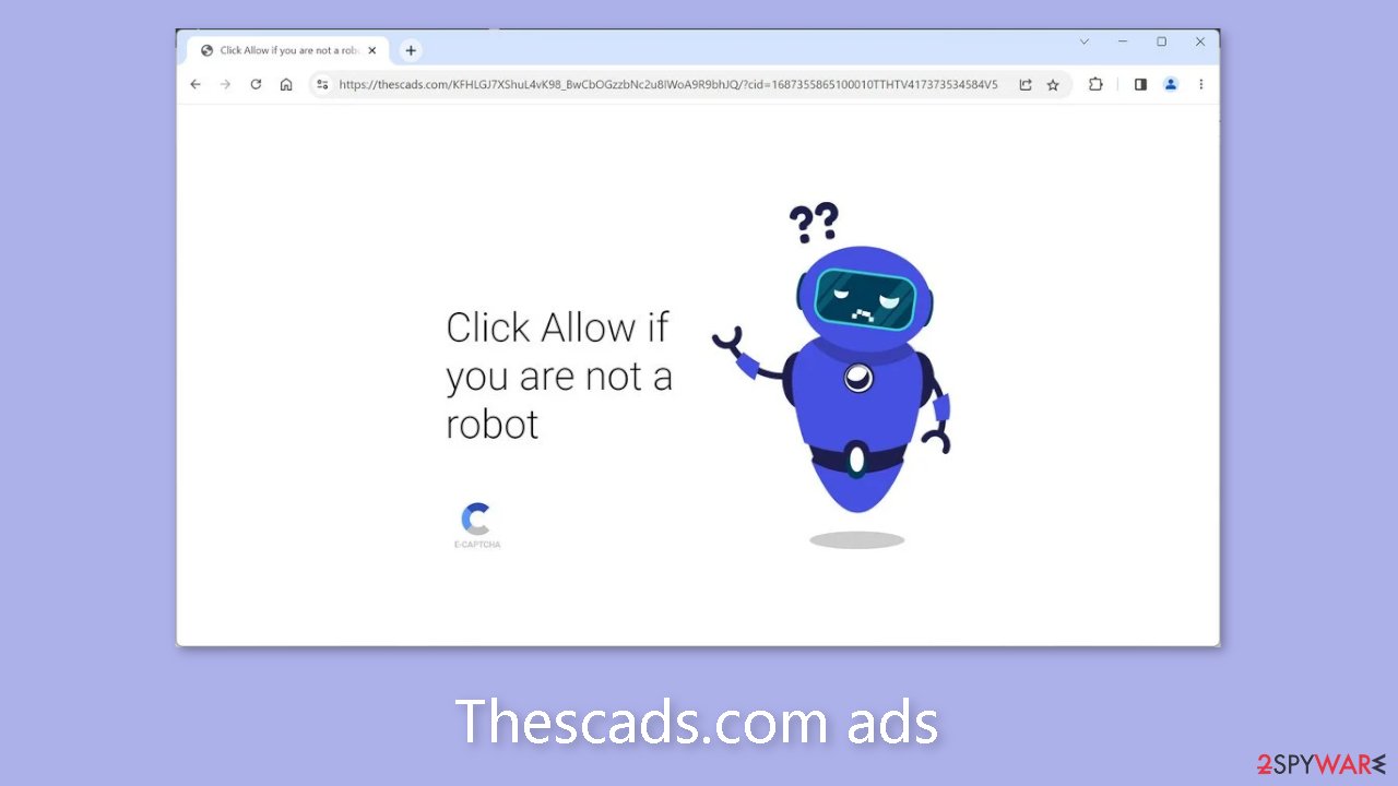 Remove Thescads.com ads (spam) - Free Guide
