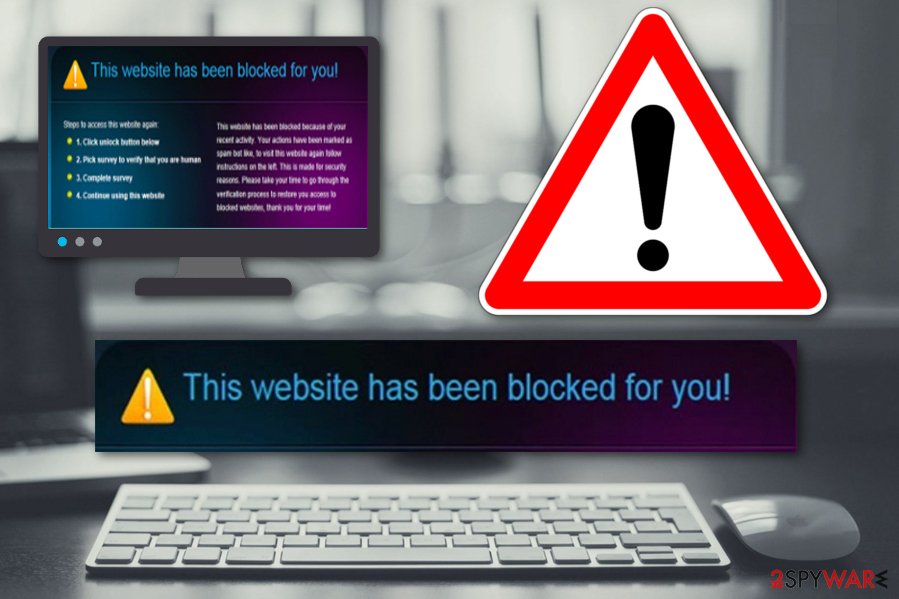 Remove This website has been blocked for you (virus) - 2021 update