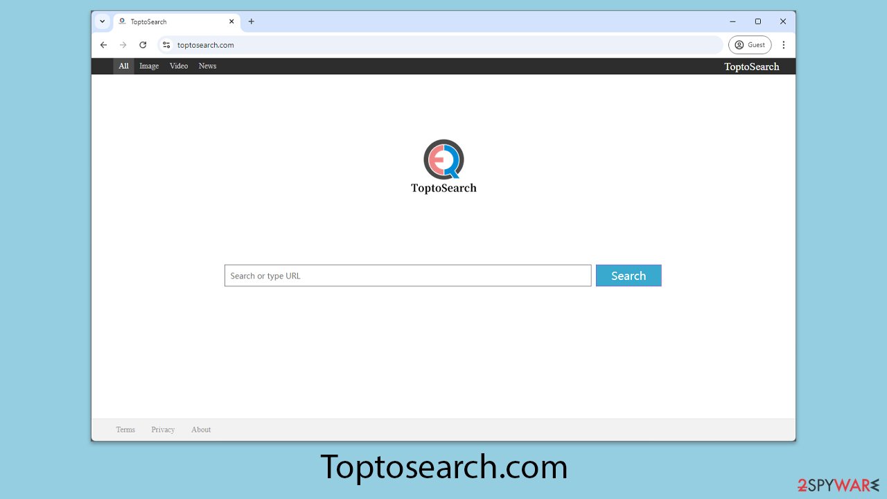 Remove Toptosearch.com browser hijacker (Free Guide) - Chrome, Firefox, IE, Edge