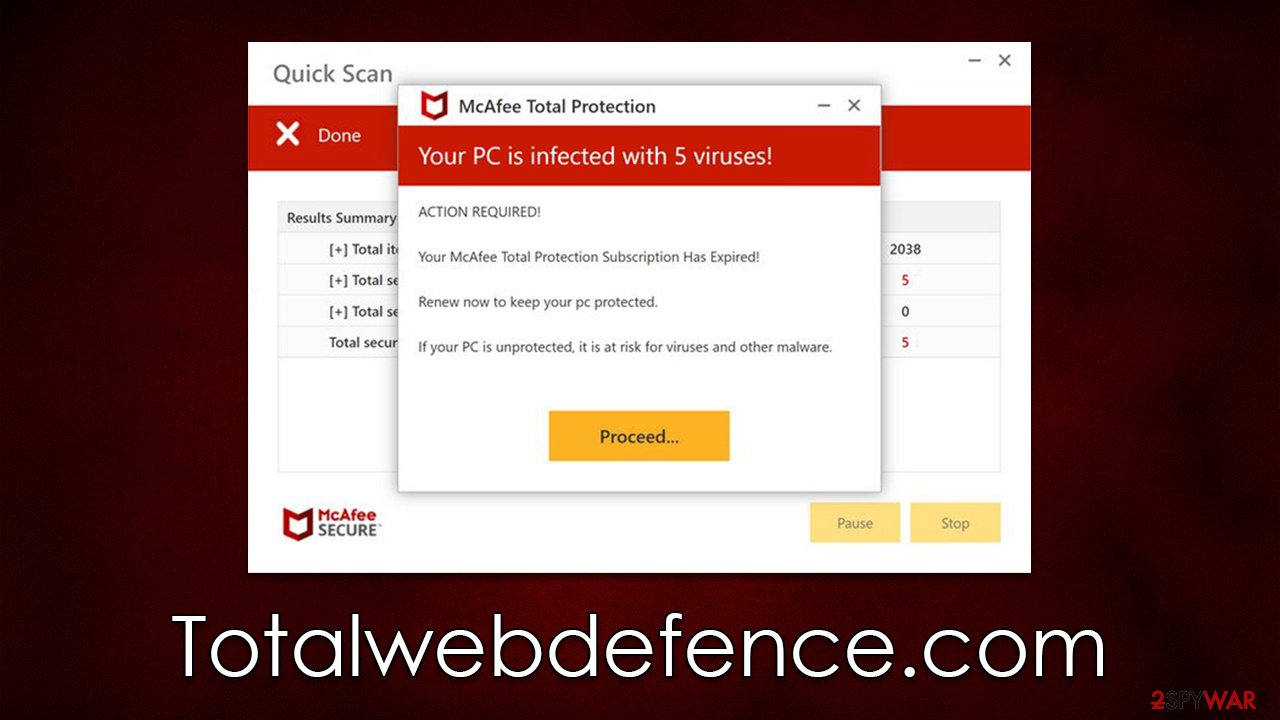 Remove Totalwebdefence.com ads (Chrome, Firefox, IE, Edge)