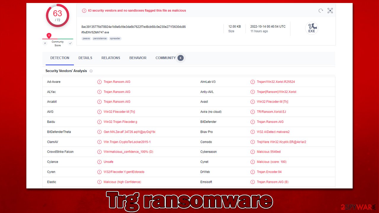 Remove Trg ransomware (virus)