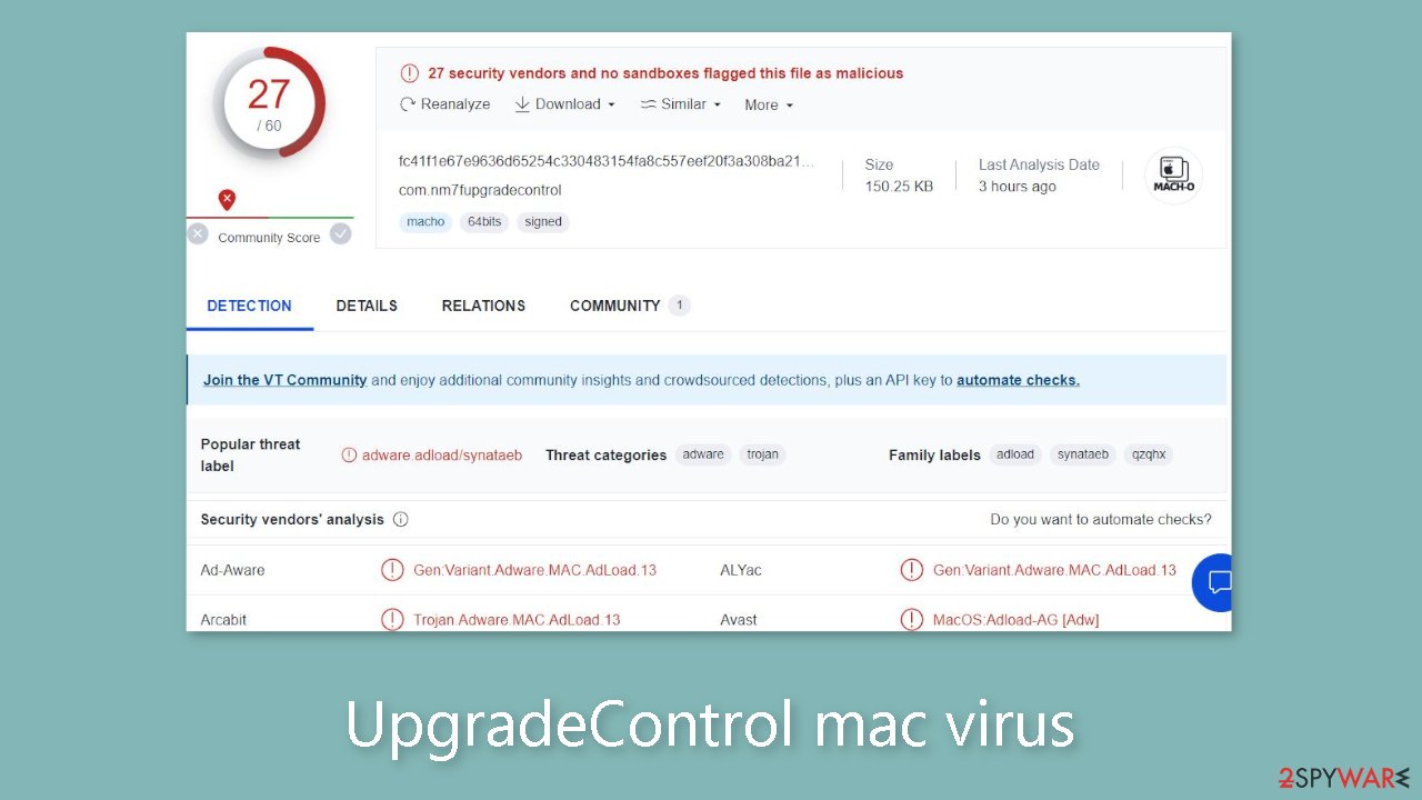 Remove UpgradeControl mac virus (Free Instructions)