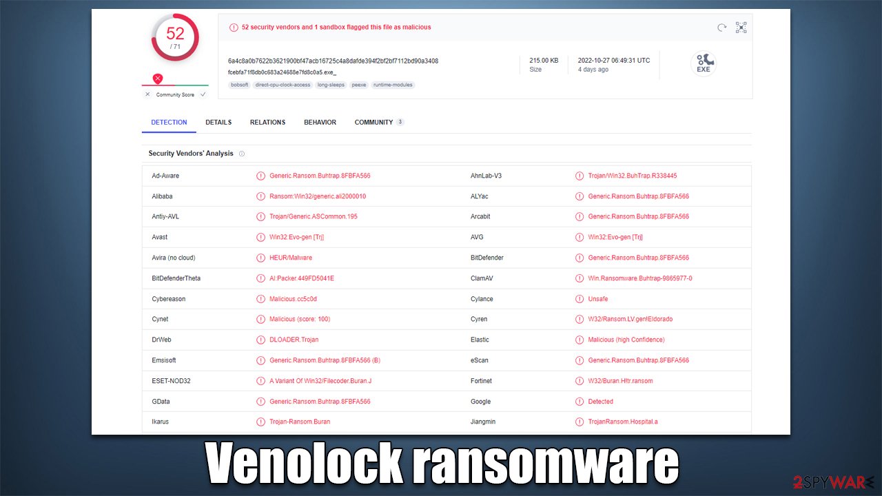 Remove Venolock ransomware (virus) - Free Instructions