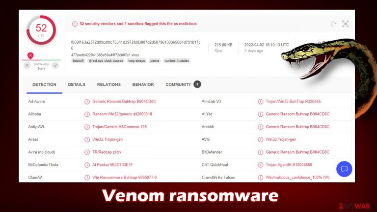 Remove Venom ransomware (virus) - Free Guide