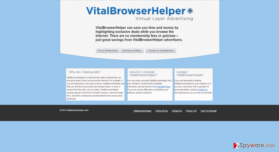 Remove Ads by Vital Browser Helper (Free Instructions)
