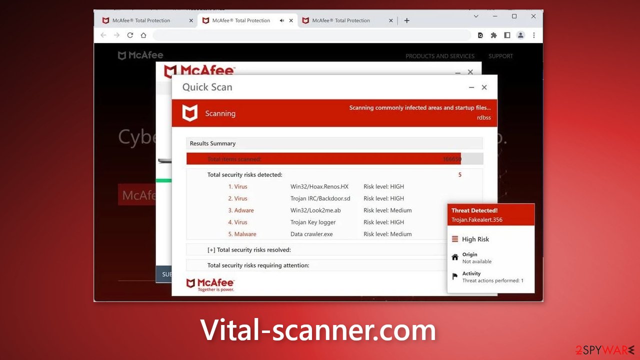 Remove Vital-scanner.com ads (fake) - Free Guide