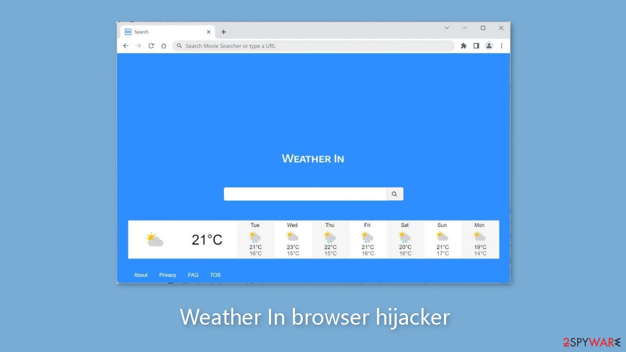 Remove Weather In browser hijacker (virus) - Free Guide