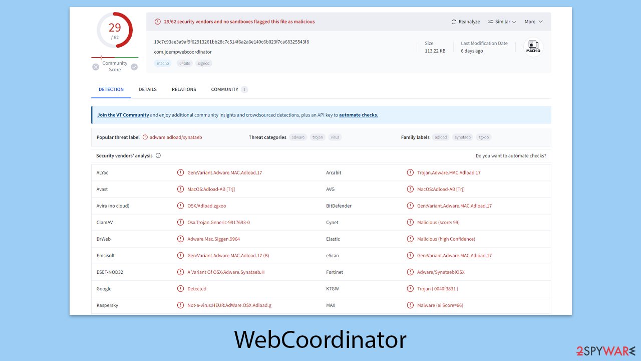Remove WebCoordinator Mac virus (Tutorial)