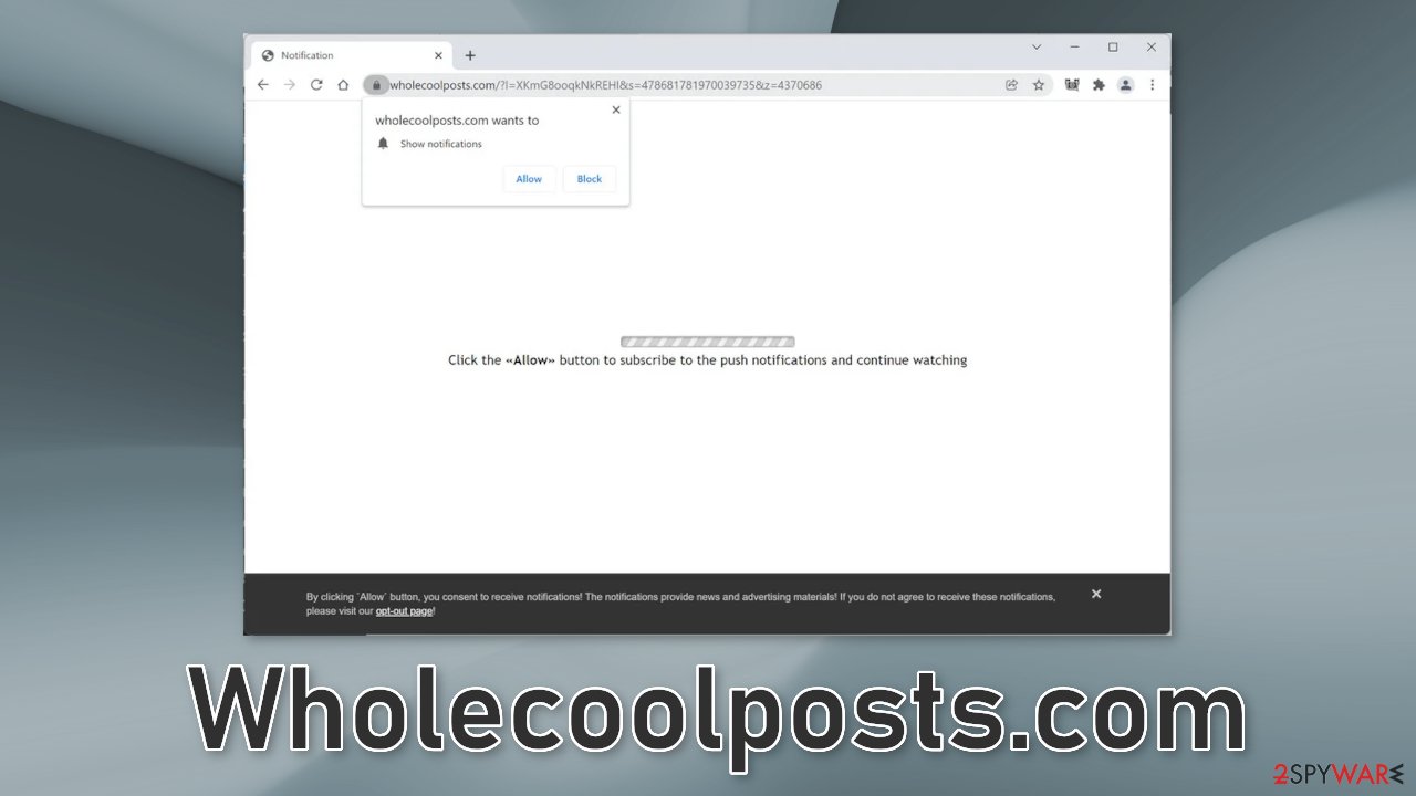 Remove Wholecoolposts.com ads (spam) - Free Guide
