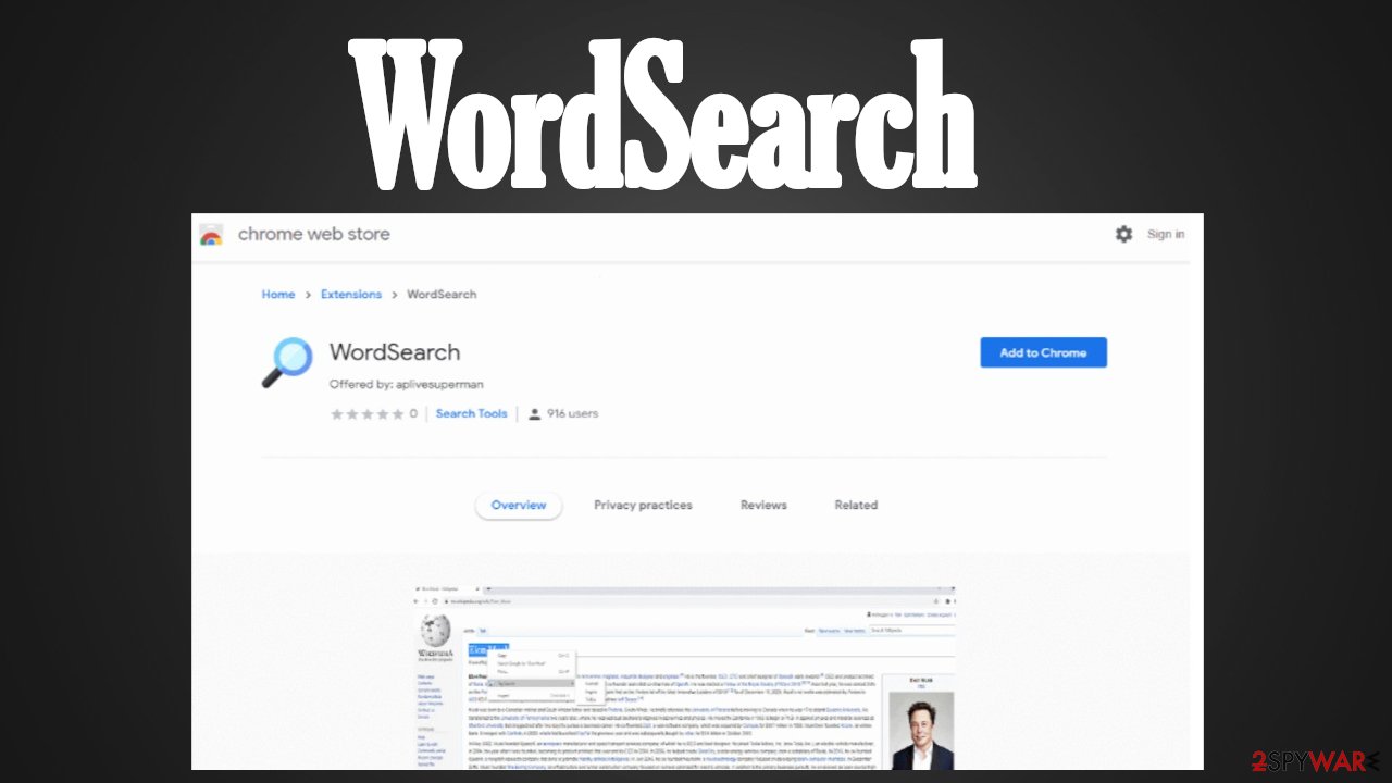 Remove WordSearch (Virus Removal Guide) - Free Instructions