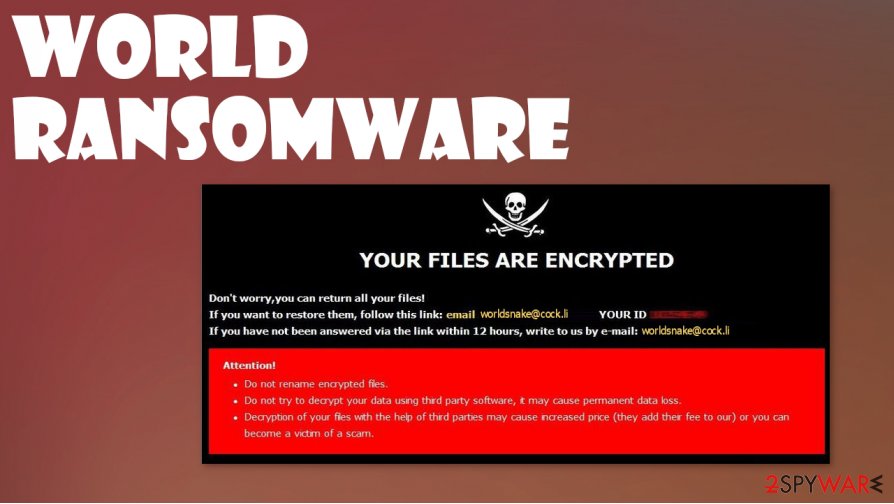 Remove World ransomware (Virus Removal Guide) - Recovery Instructions ...