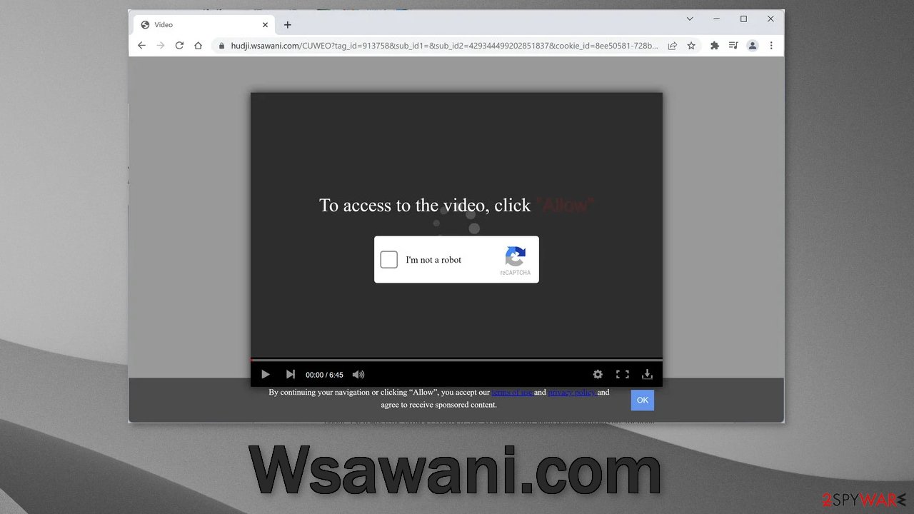 Remove Wsawani.com ads (spam) - Free Guide