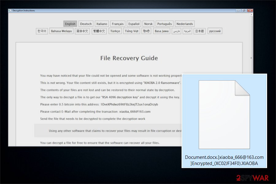 Remove XiaoBa 2.0 ransomware (Virus Removal Guide) - Quick Decryption ...